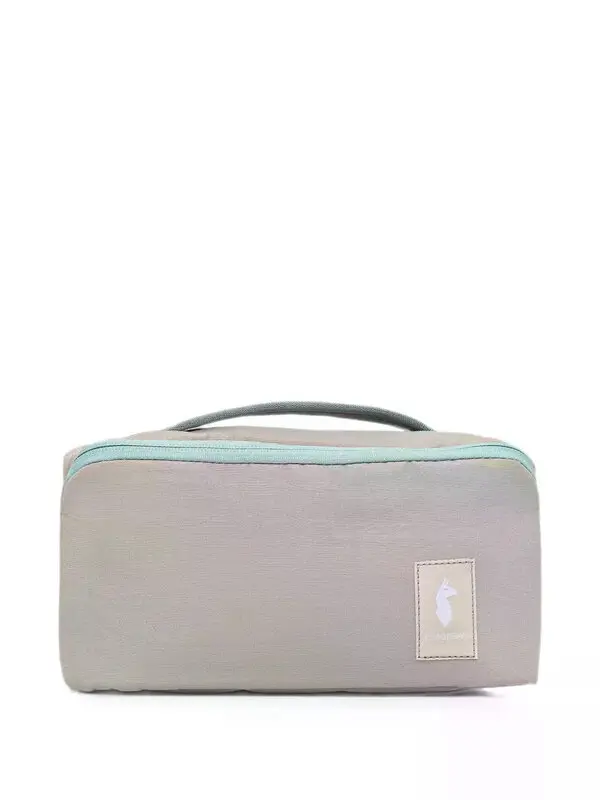 COTOPAXI Logo Patch Zip-around Makeup Bag With Top Handle - Grey