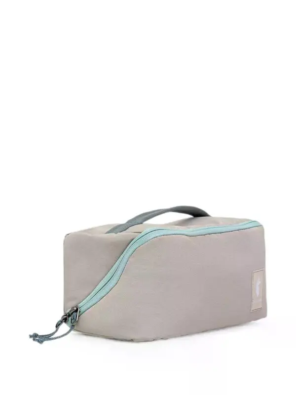 COTOPAXI Logo Patch Zip-around Makeup Bag With Top Handle - Grey