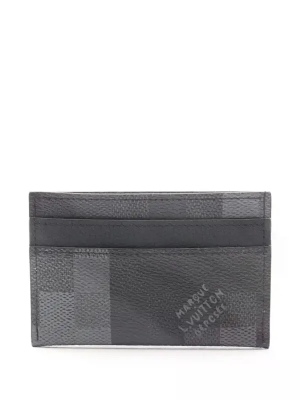 LOUIS VUITTON Damouflage Card Case - Black