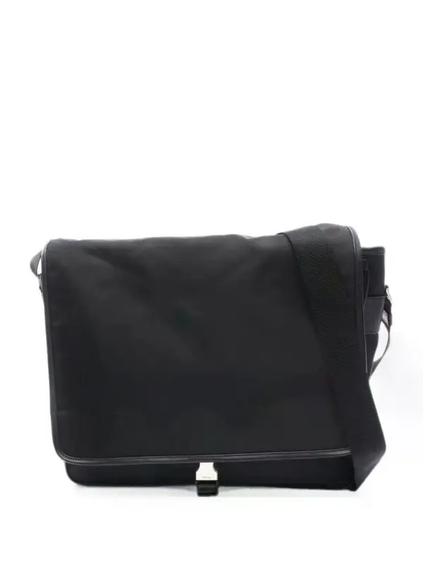 Prada 2010s Leather-trim Messenger Bag