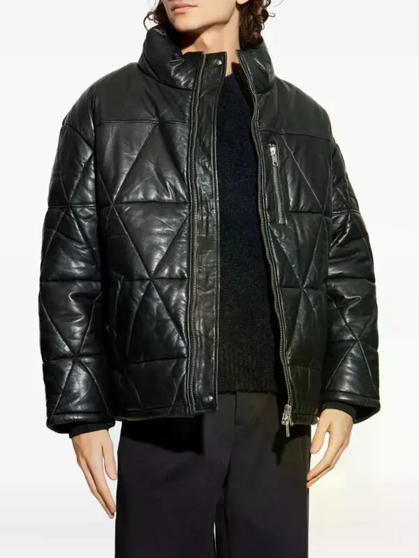 ALLSAINTS Brockwell Leather Puffer Jacket
