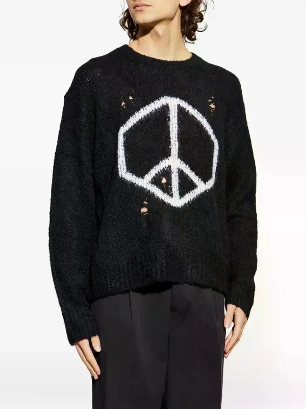 ALLSAINTS Graphic Distressed Sweater