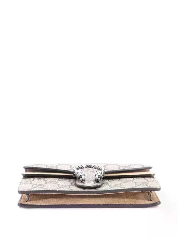 Gucci Dionysus Bag Gg Coated Canvas Super Mini Crossbody Bag
