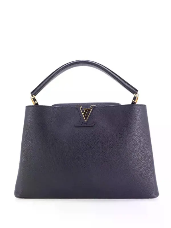 LOUIS VUITTON Capucines Bag Leather Gm Satchel
