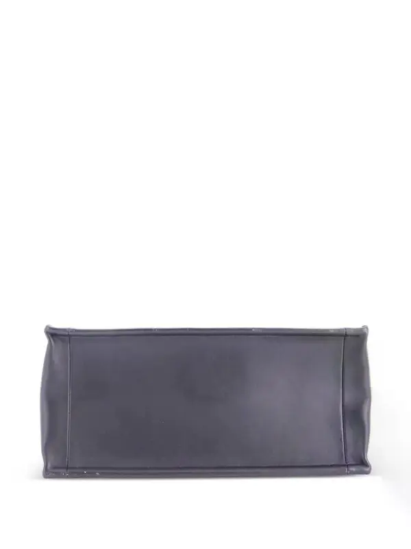 Dior Embroidered Canvas Medium Tote Bag With Strap - Black