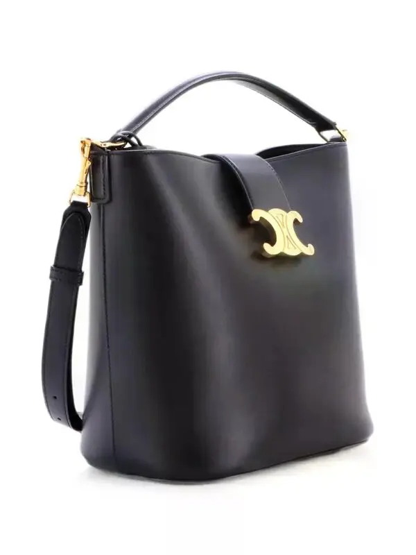 Celine Louise Bag Leather Medium Bucket Bag