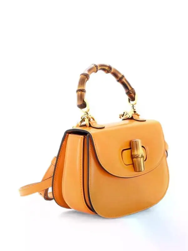 Gucci Bamboo 1947 Top Handle Bag Leather Mini Shoulder Bag