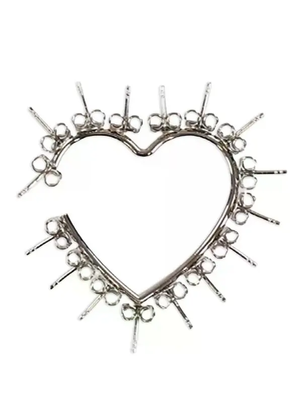 D'HEYGERE Tone Heart-shaped Stud Earrings