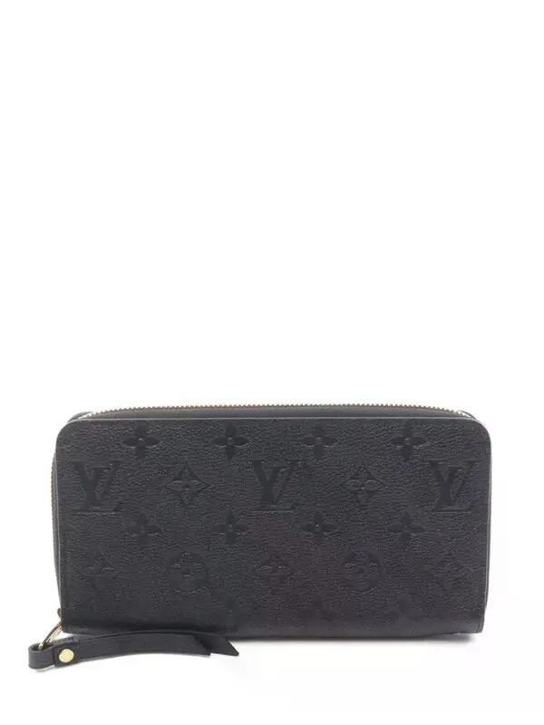 LOUIS VUITTON 2021s Monogram Empreinte Zippy Wallet - Black