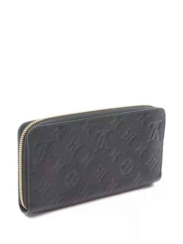 LOUIS VUITTON 2021s Monogram Empreinte Zippy Wallet - Black