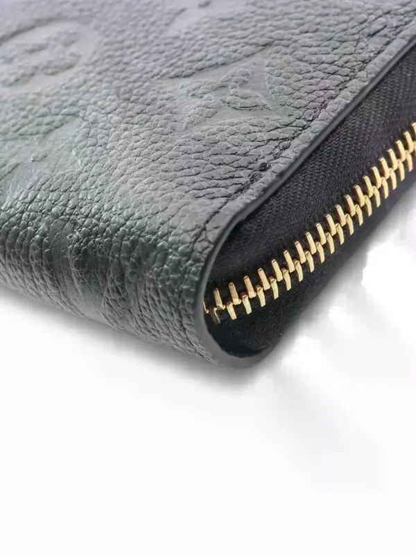 LOUIS VUITTON 2021s Monogram Empreinte Zippy Wallet - Black