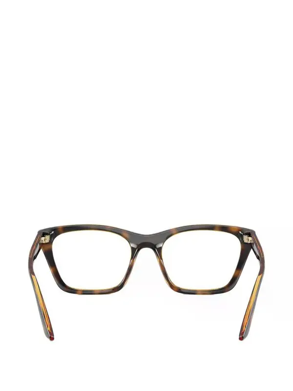 Emporio Armani Tortoiseshell-effect Cat-eye Sunglasses