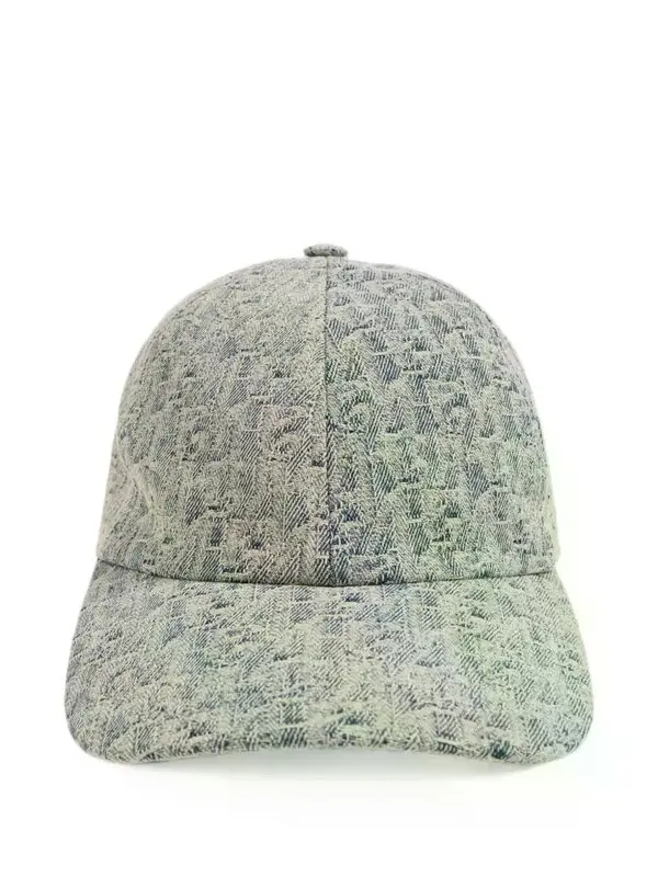 Emporio Armani Monogram-jacquard Denim Baseball Cap