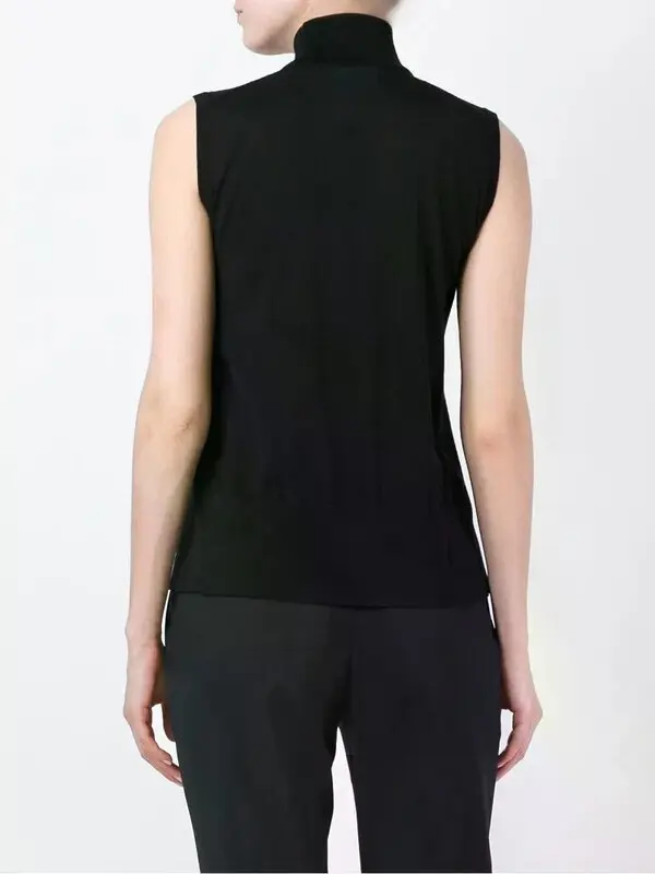 Akris Wool Turtleneck Sleeveless T-shirt