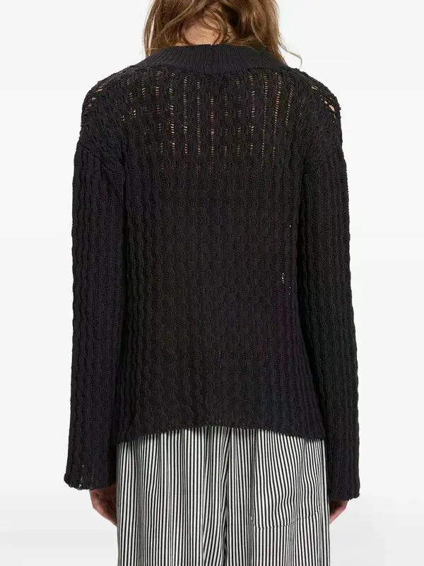 ANN DEMEULEMEESTER Chunky Open-knit Sweater