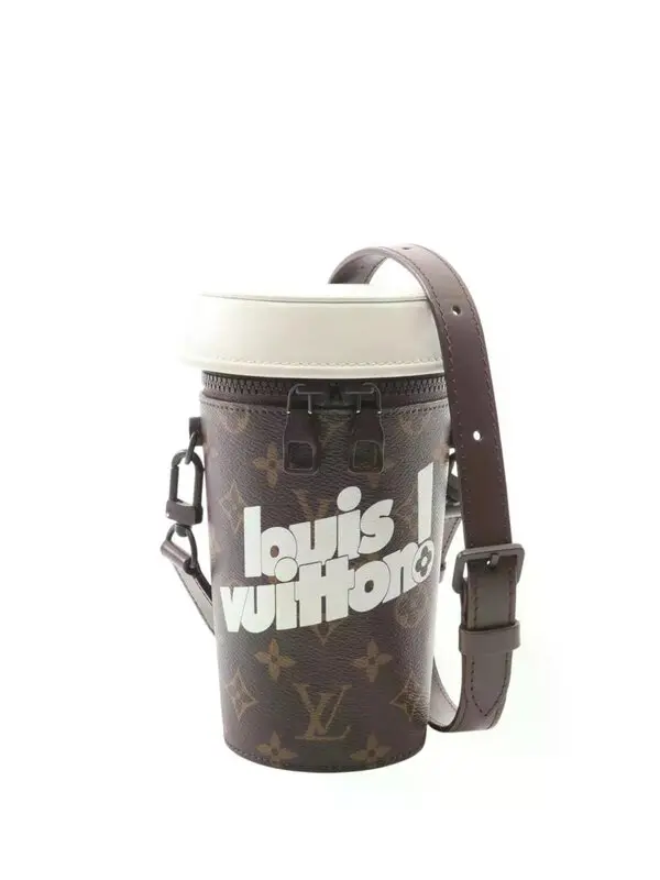 LOUIS VUITTON Monogram Coffee Cup Pouch Crossbody Bag