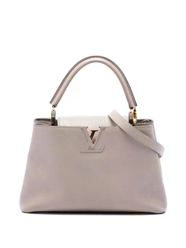LOUIS VUITTON 2017 Taurillon Capucines Mm Satchel