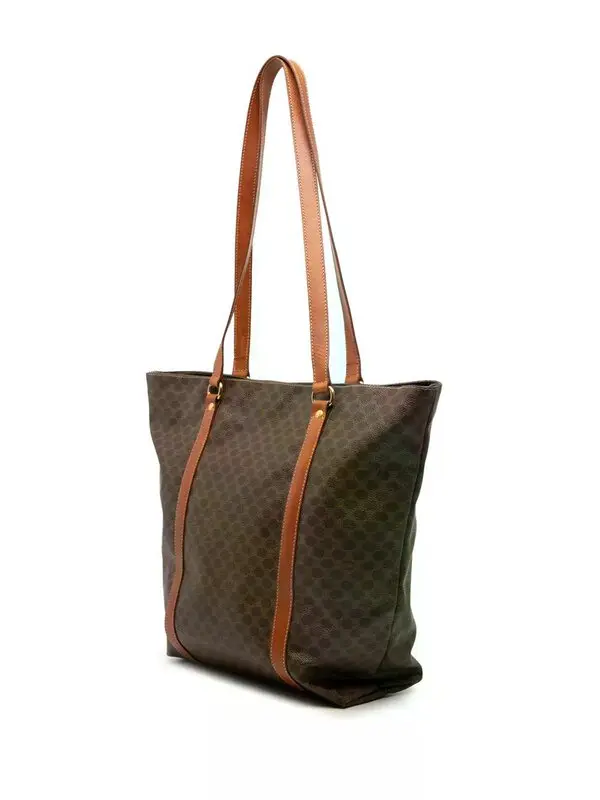Celine 1998 Macadam Coated Canvas Tote Bag