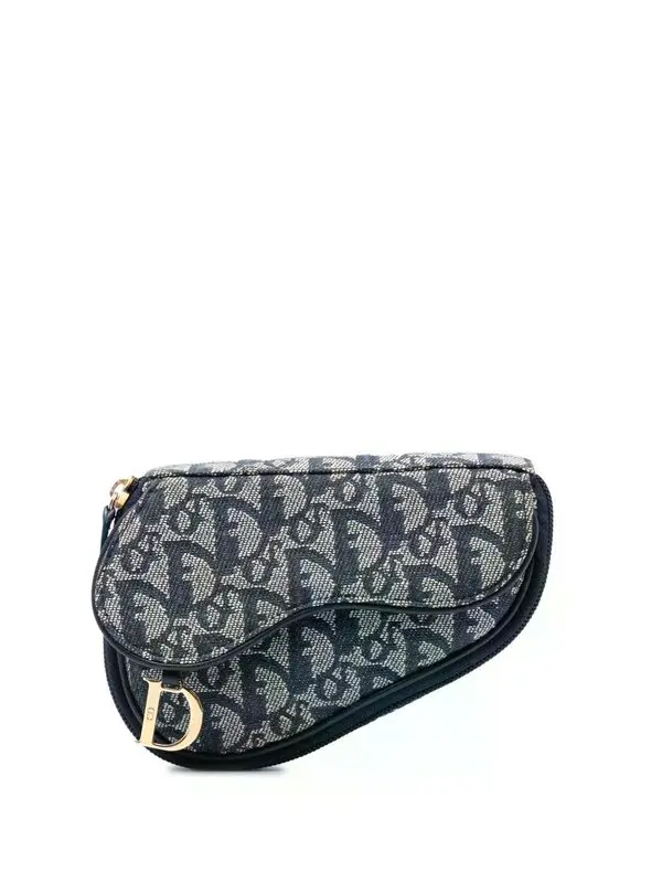 Dior Diorissimo Canvas Saddle Pouch