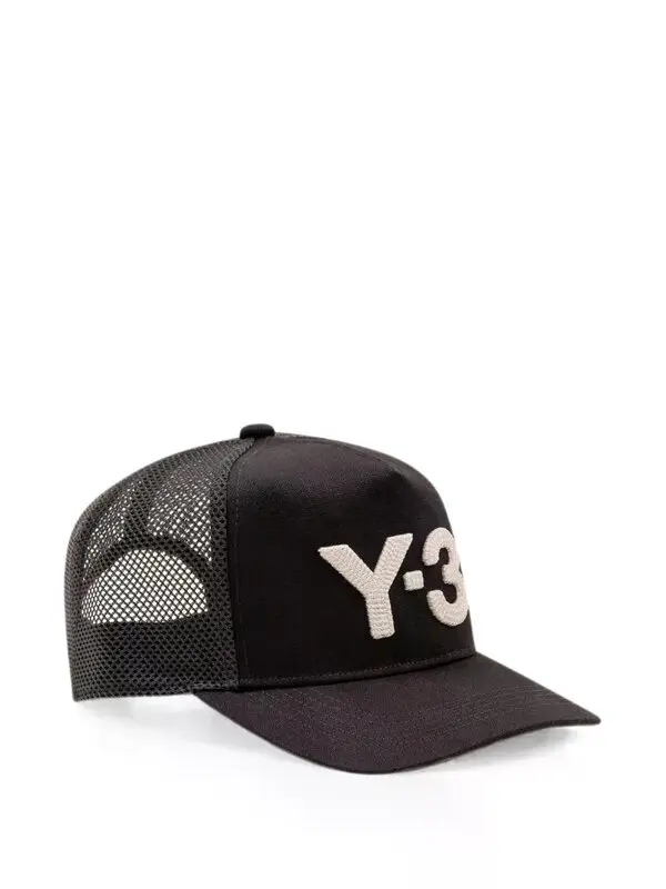 Y3 Logo-embroidered Trucker Cap - Black