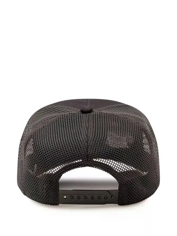 Y3 Logo Embroidered Trucker Cap - Black