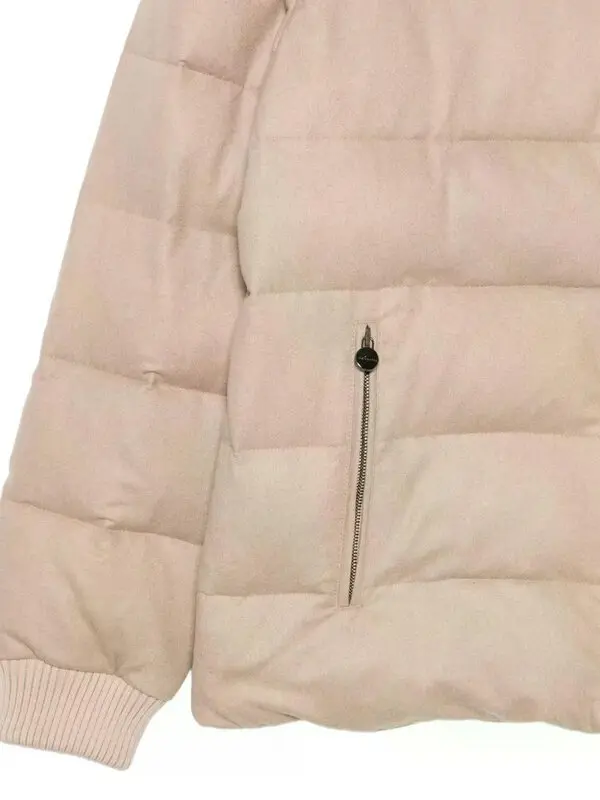 Kiton Quilted High-neck Jacket