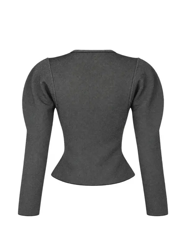 Jacquemus Sera Button-up Scoop Neck Cardigan - Grey