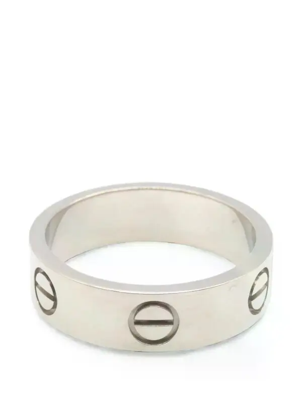 Cartier 18k White Gold Love Ring - Silver