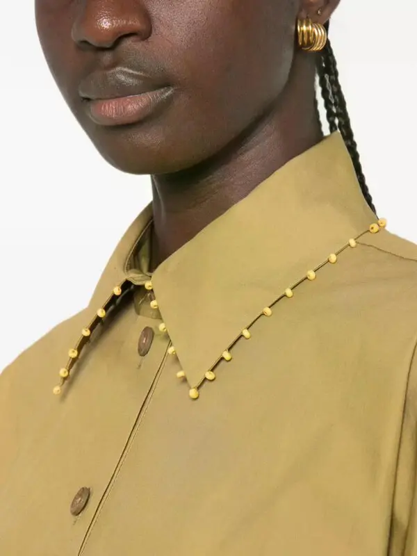 Zimmermann Mahon Cut-out Embroidered Shirt - Neutrals