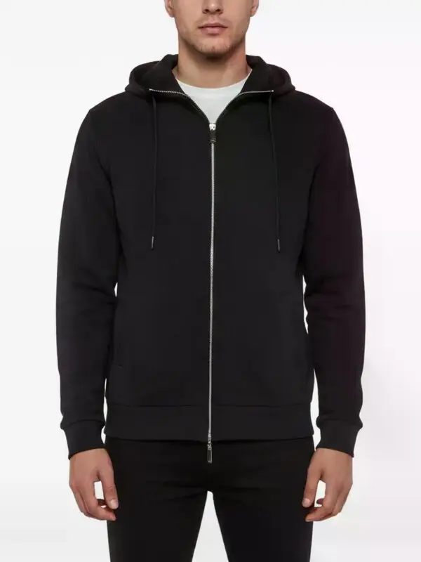 Emporio Armani Zip-fastening Hoodie With Drawstring Hood