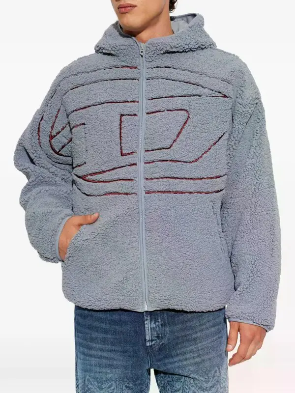 DIESEL® Teddy Logo-embroidered Hoodie