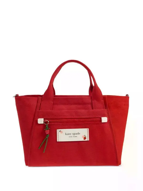 Kate Spade New York Tote Bag With Strawberry Motif - Red