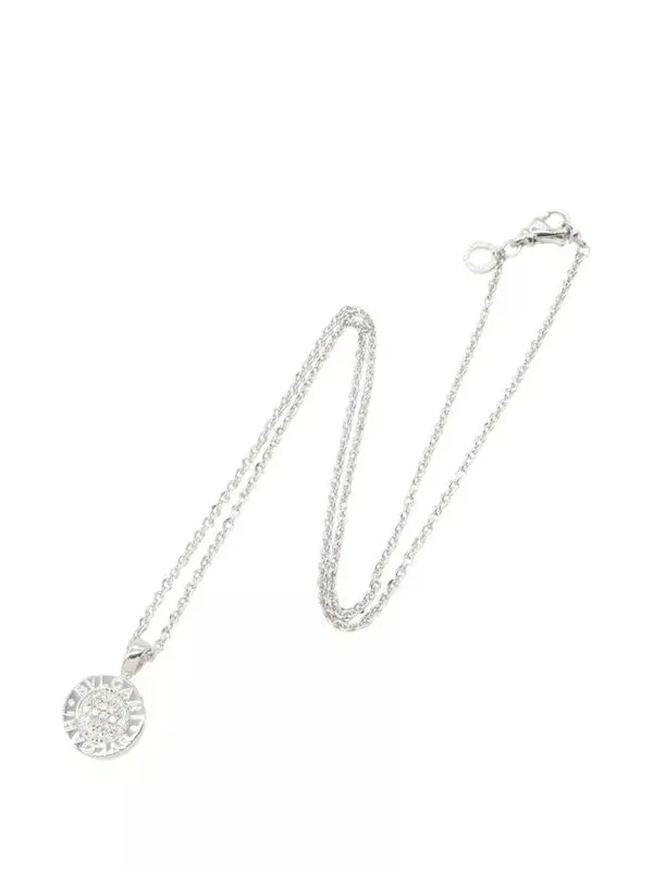 BVLGARI 2010s Diamond Necklace - Silver