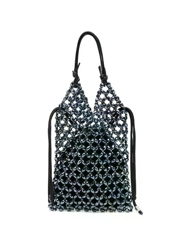 Staud Karka Beaded Tote Bag - Black