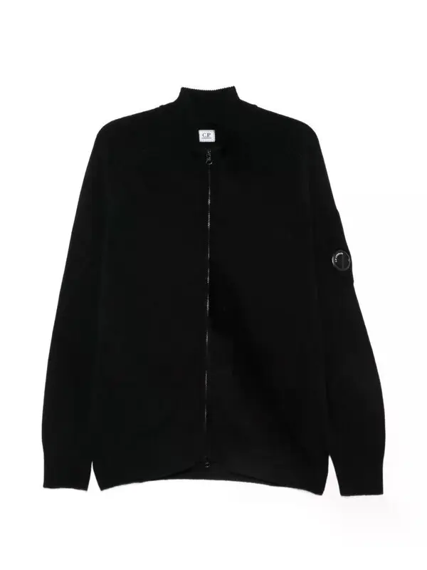 C.P. COMPANY Zip-up Cardigan - Black
