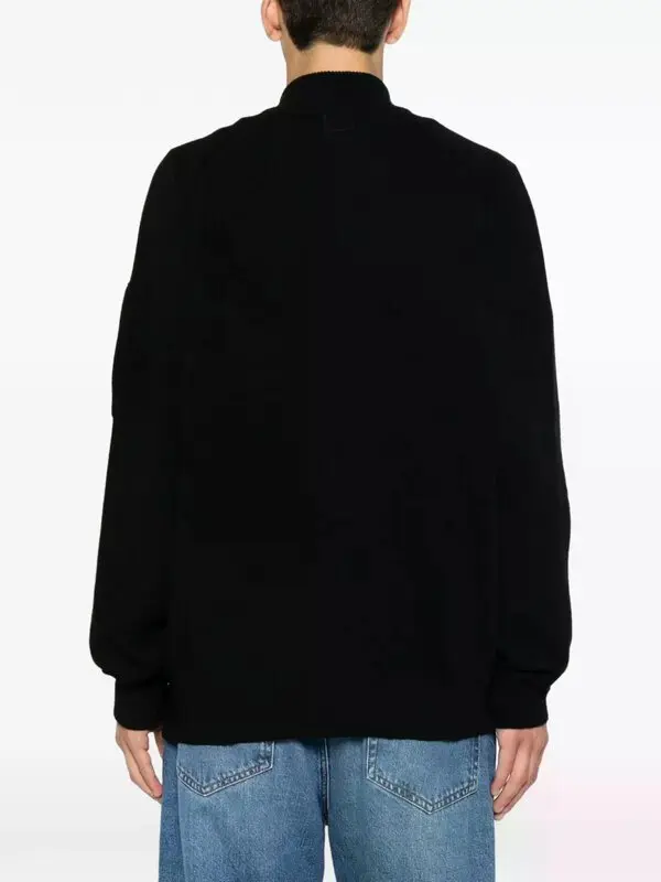 C.P. COMPANY Zip-up Cardigan - Black