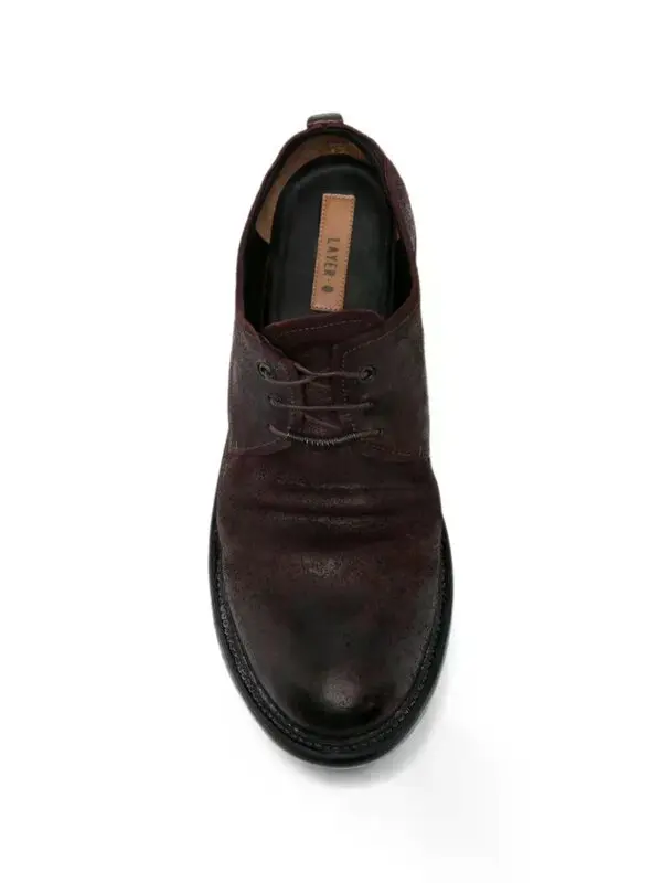 LAYER ZERO Distressed Effect Derby Shoes