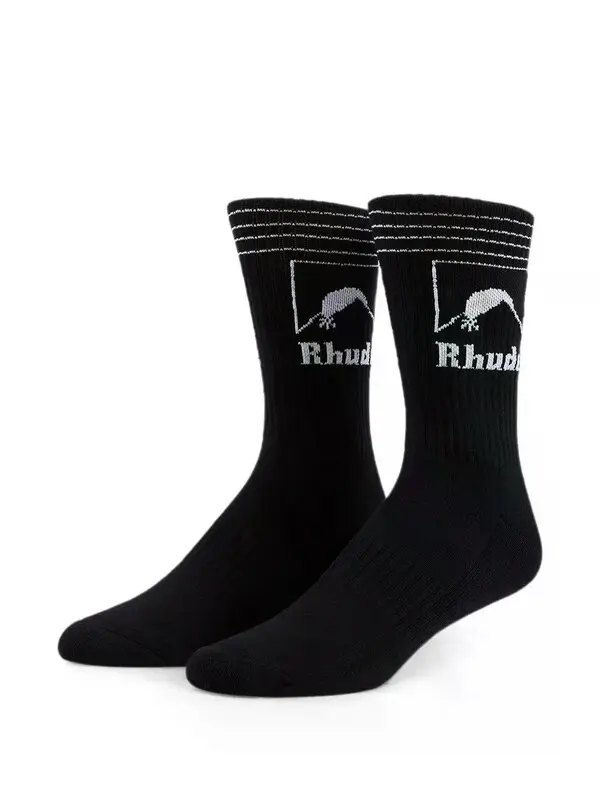 Rhude Moonlight Outline Socks - Black