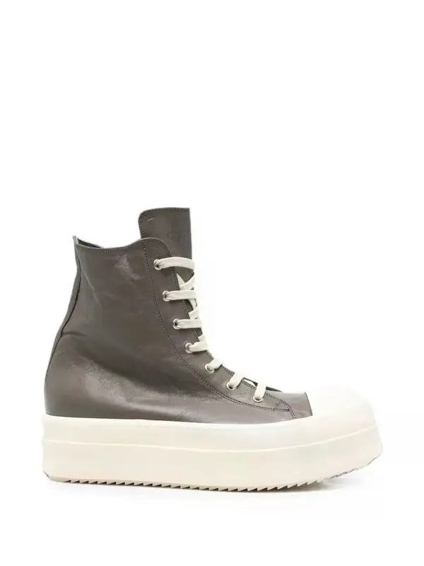 Rick Owens Leather Hi-top Sneakers