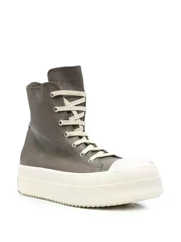 Rick Owens Leather Hi-top Sneakers