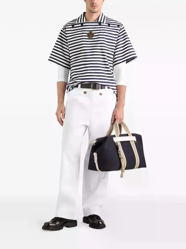 Dolce & Gabbana Striped Cotton Polo Shirt