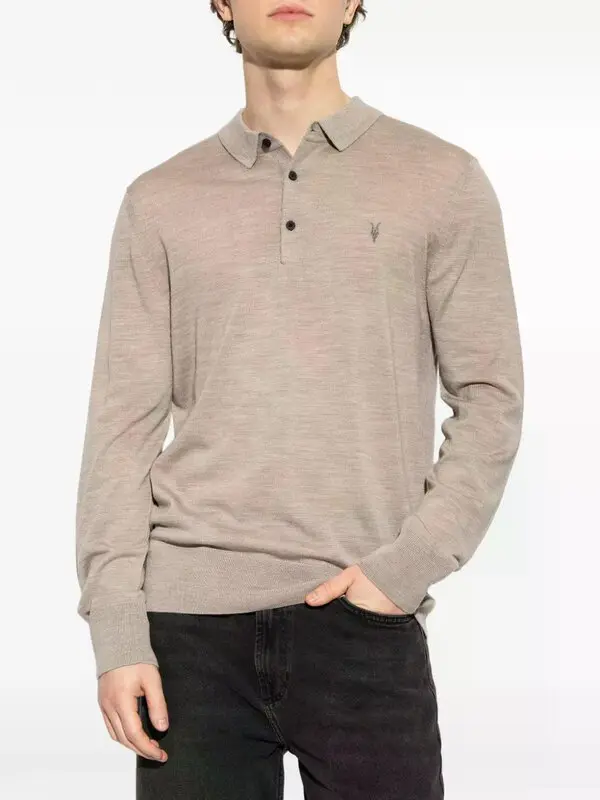ALLSAINTS Mode Long-sleeved Polo Shirt