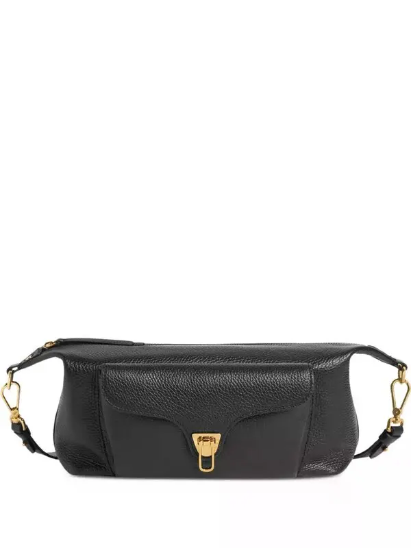 COCCINELLE Beat Generation Grained Leather Crossbody Bag - Black