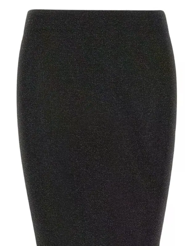 KANGRA Ribbed-knit Slim-fit Midi Skirt
