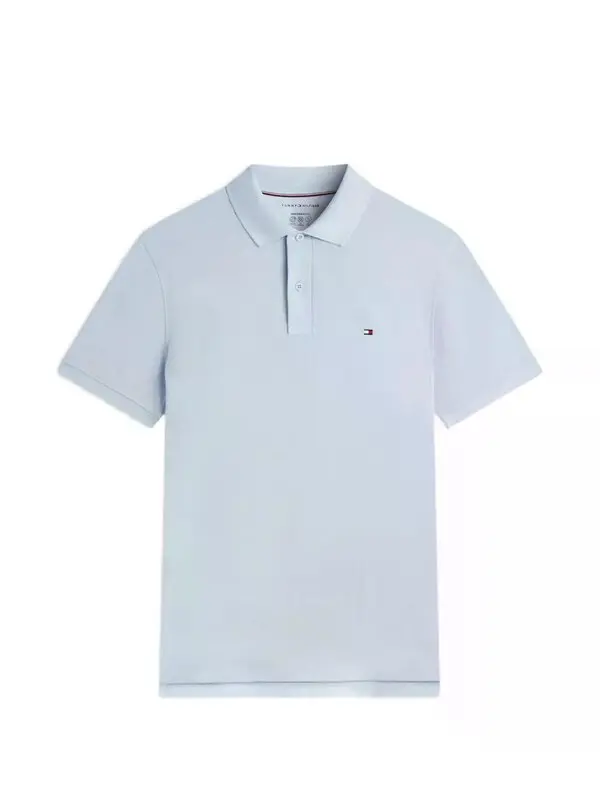 Tommy Hilfiger Logo-embroidered Short-sleeve Polo Shirt - Blue