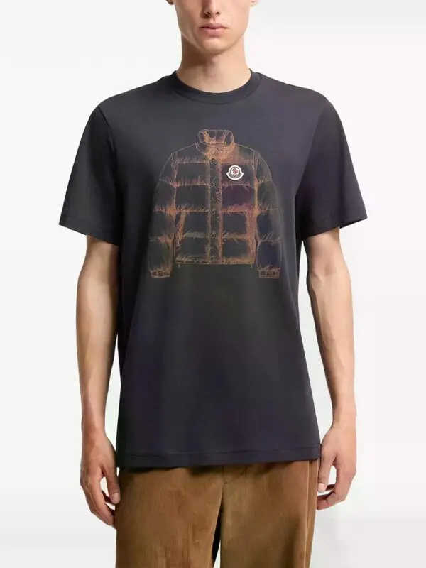 Moncler Graphic-print T-shirt - Blue