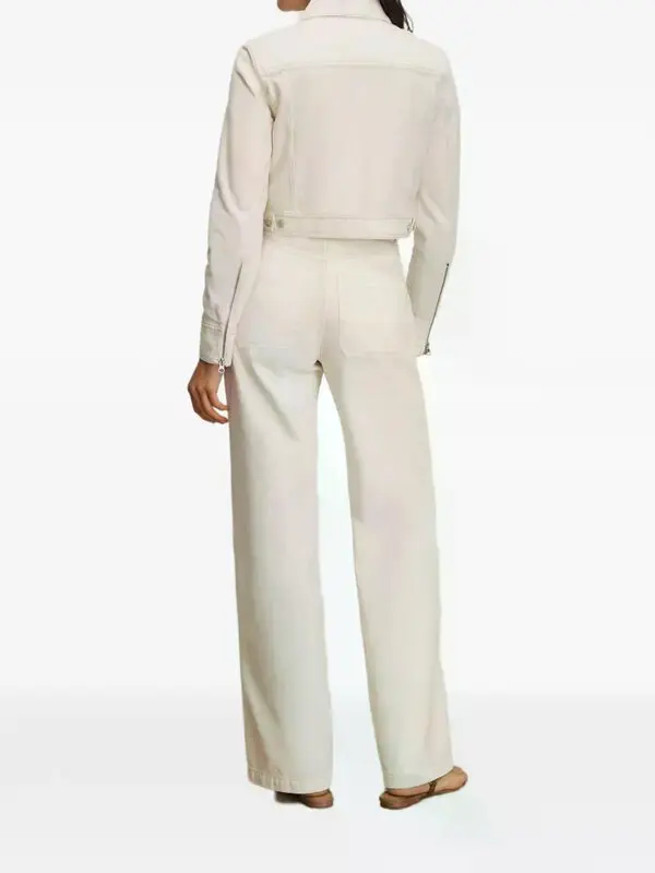 Veronica Beard Patty Zip-up Cotton Cropped Jacket