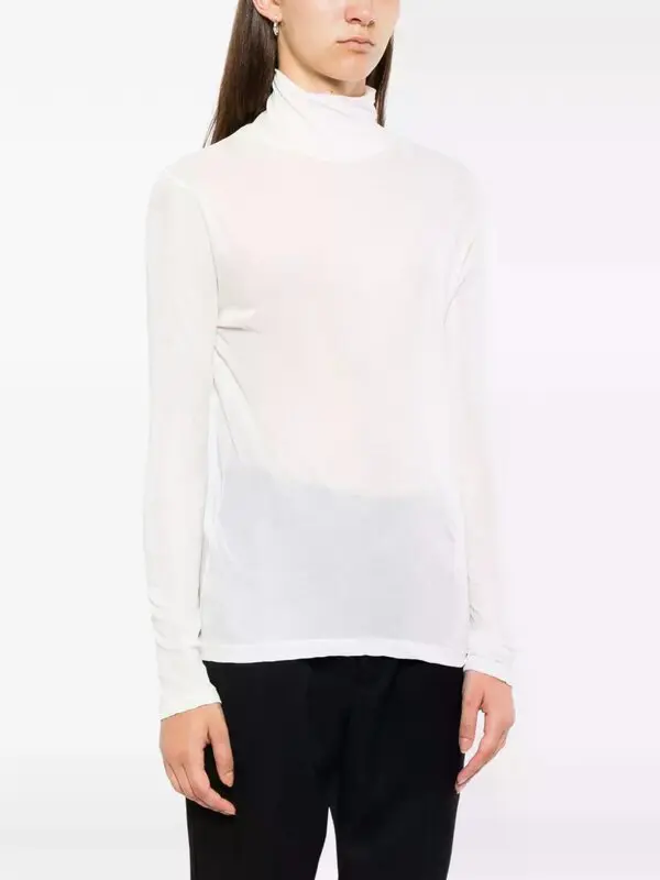 Yohji Yamamoto Roll-neck Long-sleeve Top