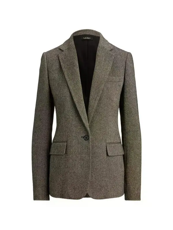 Ralph Lauren Herringbone Single-button Blazer