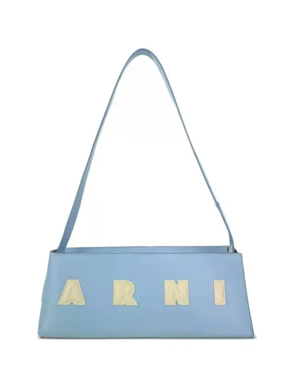 Marni Museo Logo-detail Shoulder Bag - Blue
